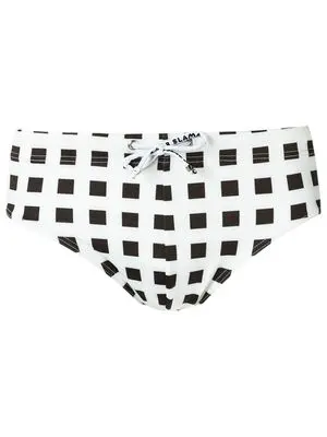 AMIR SLAMA Geometric Print Trunks