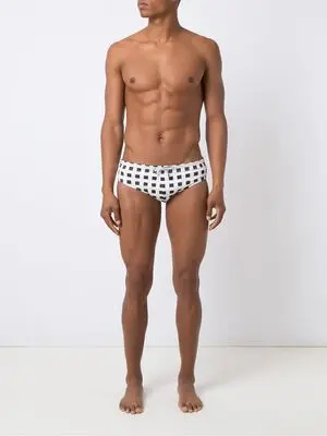 AMIR SLAMA Geometric Print Trunks
