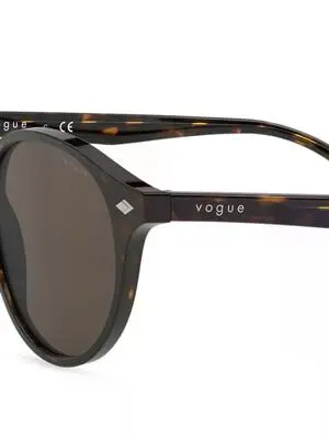 VOGUE EYEWEAR Oval Frame Sunglasses - Brown