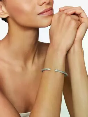 David Yurman Sterling Classic Cable Diamond Bracelet