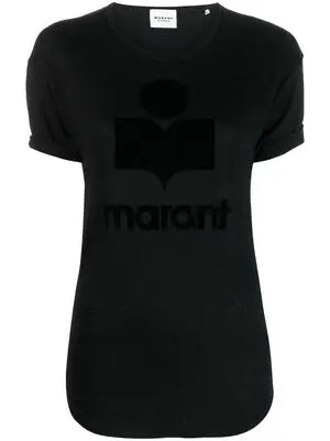 MARANT ETOILE Koldi Logo T-shirt - Black