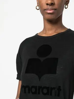 MARANT ETOILE Koldi Logo T-shirt - Black