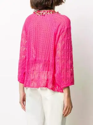 Blumarine Embellished Knit Blouse