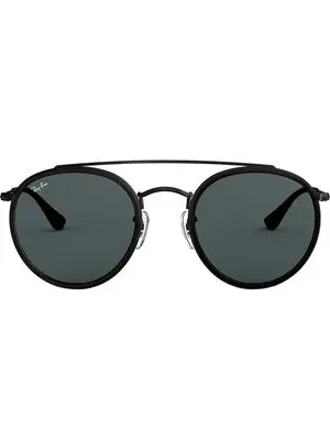 Ray-ban Round Double-bridge Sunglasses - Black