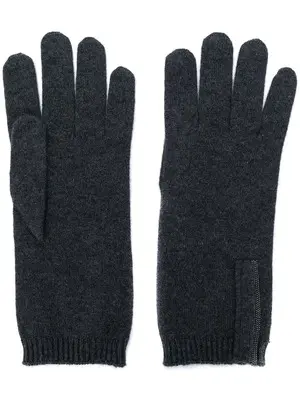 Brunello Cucinelli Knitted Gloves - Grey
