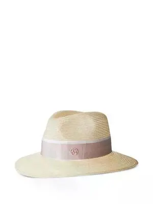 MAISON MICHEL Henrietta Fedora Hat - Neutrals