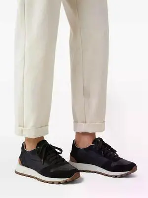 Brunello Cucinelli Monili-embellished Toe Sneakers - Black