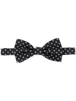 Dolce & Gabbana Bandana Print Bow Tie - Black