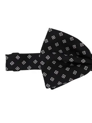 Dolce & Gabbana Bandana Print Bow Tie - Black