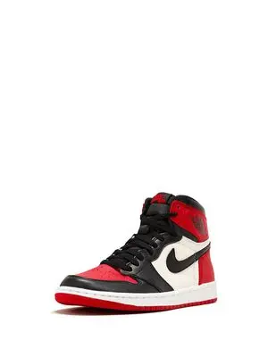 JORDAN 1 Retro High B Toe Sneakers - Red