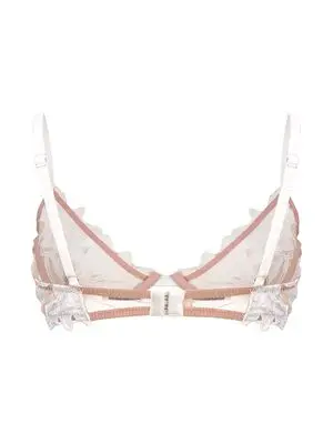 FLEUR DU MAL Lily Lace Demi Bra - White