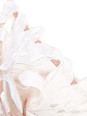 FLEUR DU MAL Lily Lace Demi Bra - White