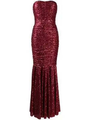 Dolce & Gabbana Sequin-embellished Draped Gown