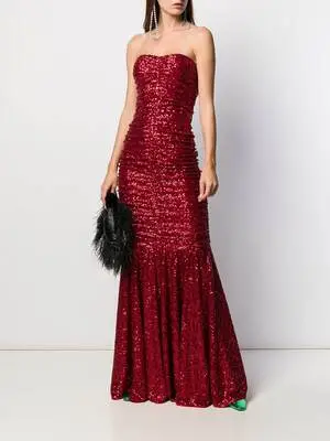 Dolce & Gabbana Sequin-embellished Draped Gown