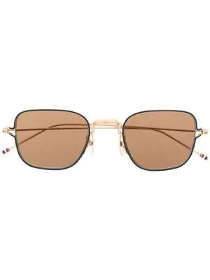 Thom Browne Square Frame Sunglasses - Gold