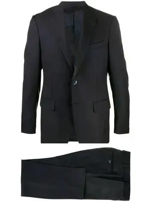 DELL'OGLIO Fitted Two Piece Suit - Blue