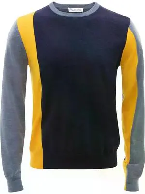 JW Anderson Colour-block Long-sleeve Jumper - Blue