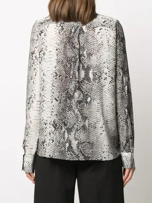 N°21 Snake Print Long Sleeve Blouse