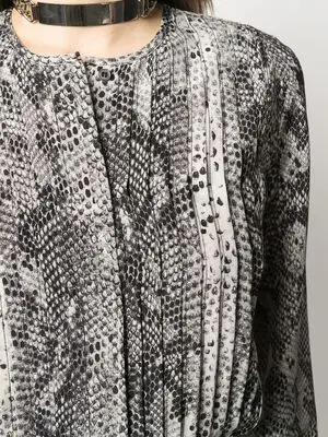 N°21 Snake Print Long Sleeve Blouse