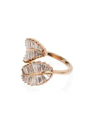 ANITA KO Diamond Palm Leaf Ring - Pink