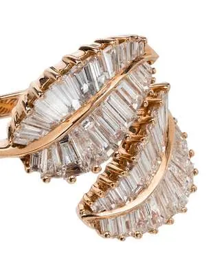 ANITA KO Diamond Palm Leaf Ring - Pink