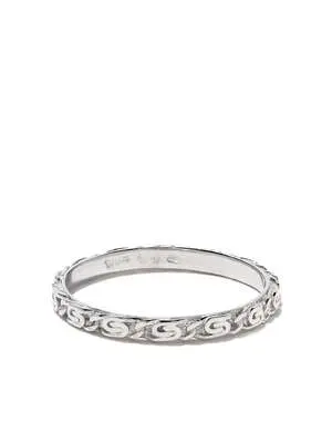 WOUTERS & HENDRIX 18kt Diamond Chain Ring - Silver