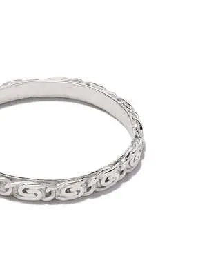 WOUTERS & HENDRIX 18kt Diamond Chain Ring - Silver