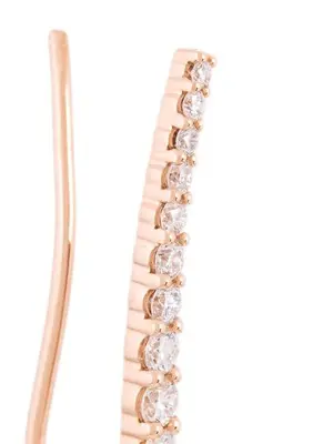 ALINKA 18kt Rose Gold Dasha Super Fine Diamond Left Cuff Earring - Metallic