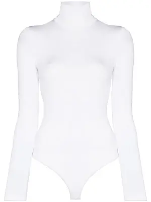 Wolford Colorado Turtleneck Bodysuit - White