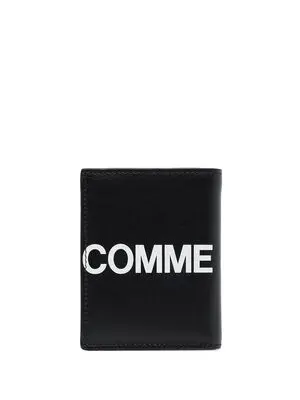 Comme Des Garçons Logo-print Bi-fold Wallet - Black