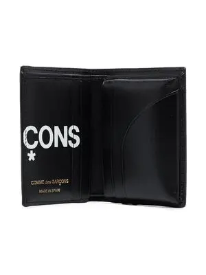 Comme Des Garçons Logo-print Bi-fold Wallet - Black