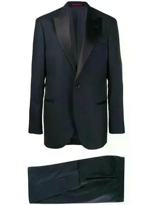 Brunello Cucinelli Peak-lapel Suit - Blue