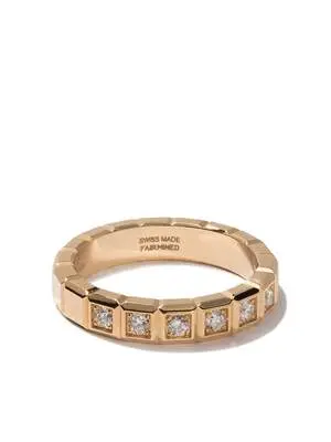 Chopard 18kt Yellow Ice Cube Diamond Ring - Gold