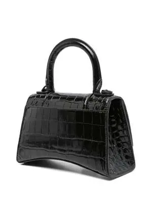Balenciaga Hourglass Xs Top-handle Bag - Black