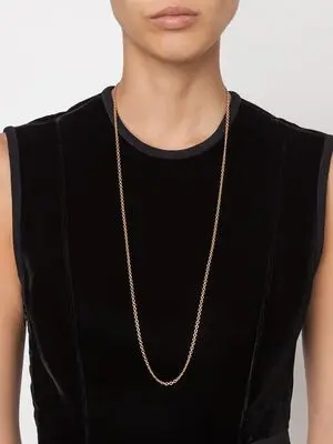 Irene Neuwirth 18kt Rose Gold Oval Chain Necklace - Pink