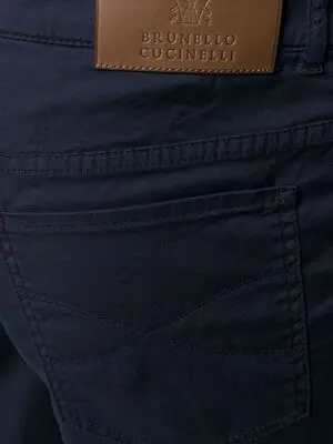 Brunello Cucinelli Straight Leg Chinos - Blue