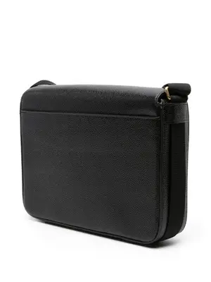 Thom Browne Pebble Grain Reporter Bag - Black