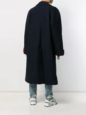 Off-White Double Breasted Midi Coat
