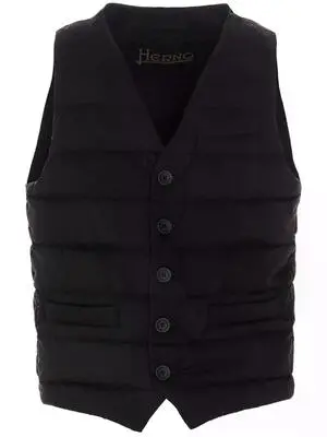 Herno V Neck Vests For Men