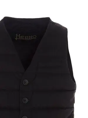 Herno Padded Waistcoat - Black