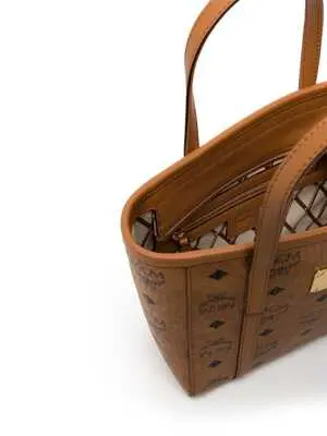 Mcm Mini Aren Tote Bag - Brown