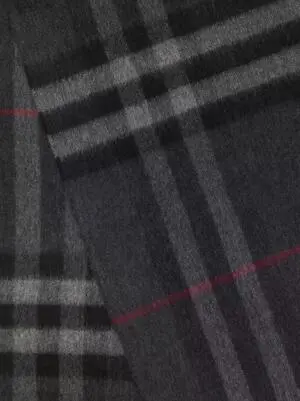 Burberry The Classic Check Cashmere Scarf - Grey