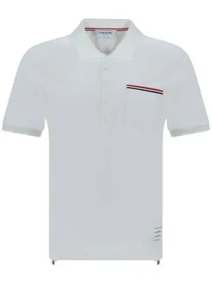 Thom Browne Chest Pocket Polo Shirt - White