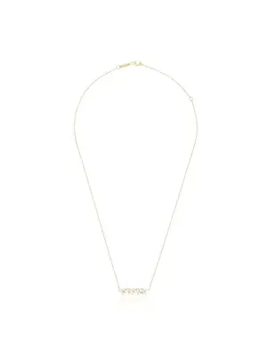 SUZANNE KALAN 18kt Yellow Sparkler Bar Diamond Necklace - Gold