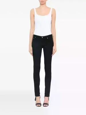 Givenchy Cotton Blend Star Motif Skinny Jeans