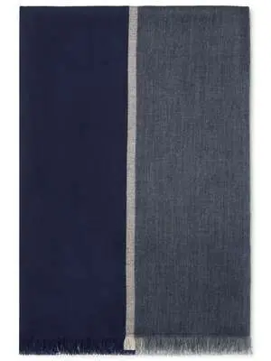 Brunello Cucinelli Cashmere-blend Scarf - Blue