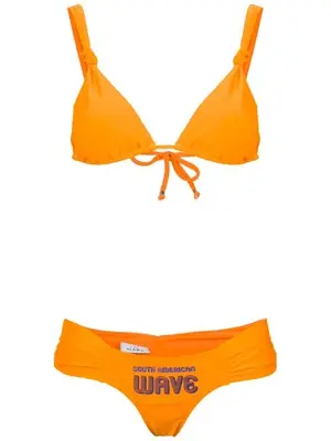 AMIR SLAMA Amir Slama South American Wave Bikini Set Orange