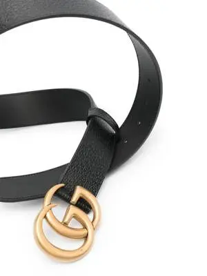 Gucci Double G-buckle Leather Belt