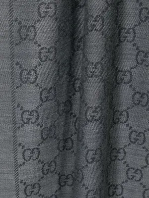 Gucci Gg-jacquard Wool Scarf