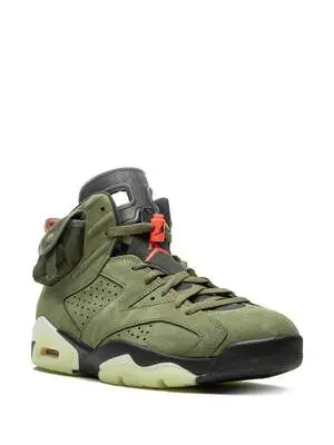 JORDAN X Travis Scott Retro Cactus Jack Sneakers - Green